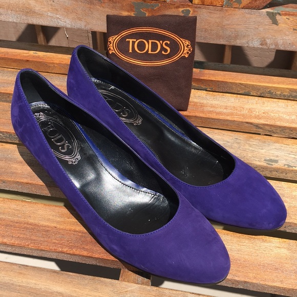 Tod's | Shoes | Authentic Tods Suede Demiwedges | Poshmark